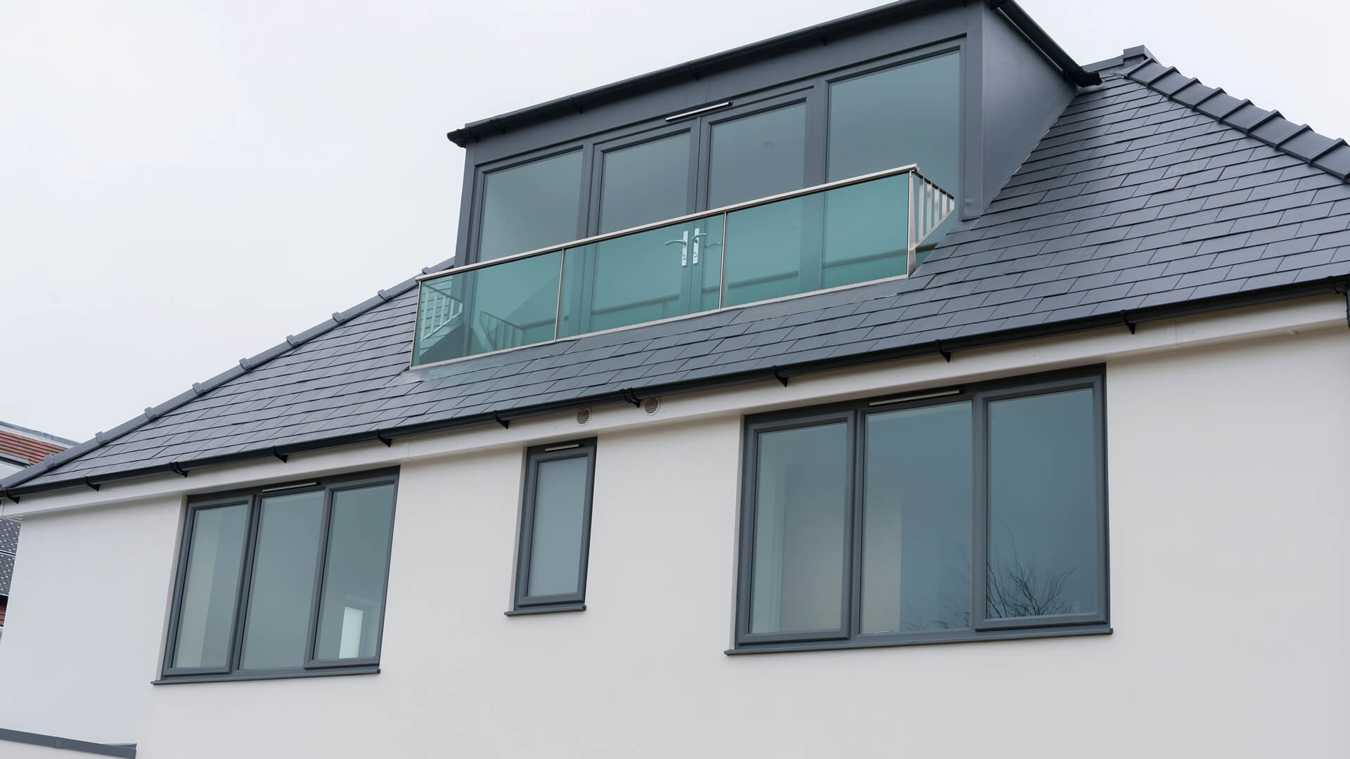 Grey Aluminium Windows & Bi-Folding Doors by West Yorkshire Windows